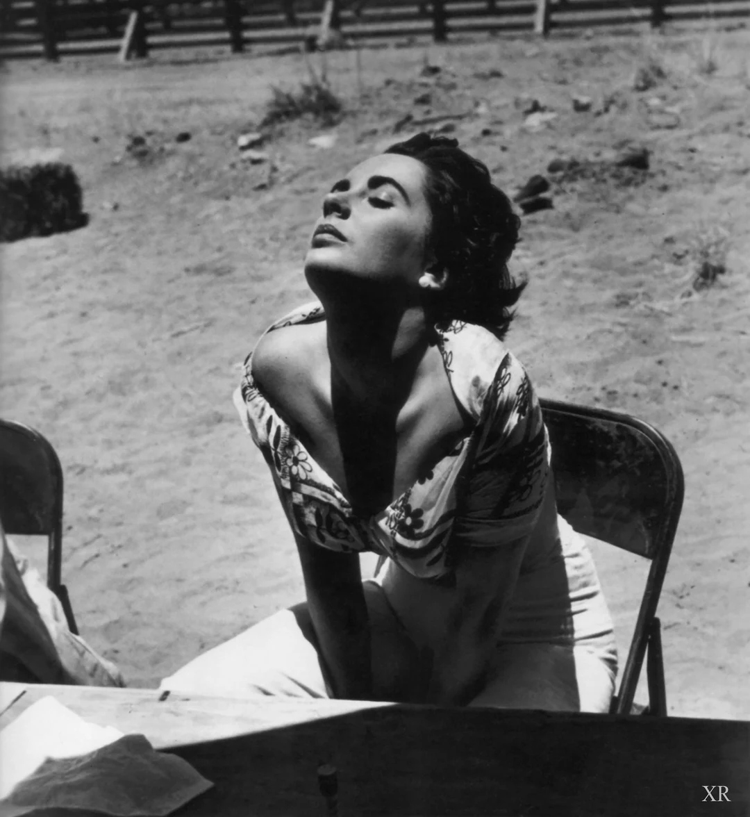 Elizabeth Taylor on the set of Giant (1955) | Scrolller