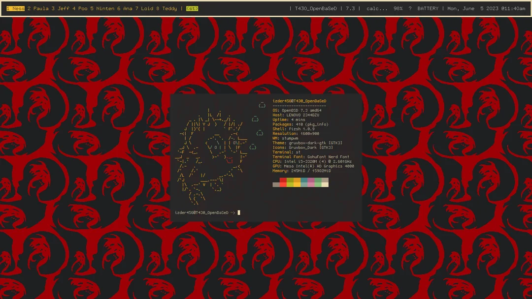 [StumpWM] Lispy Gruvbox! | Scrolller