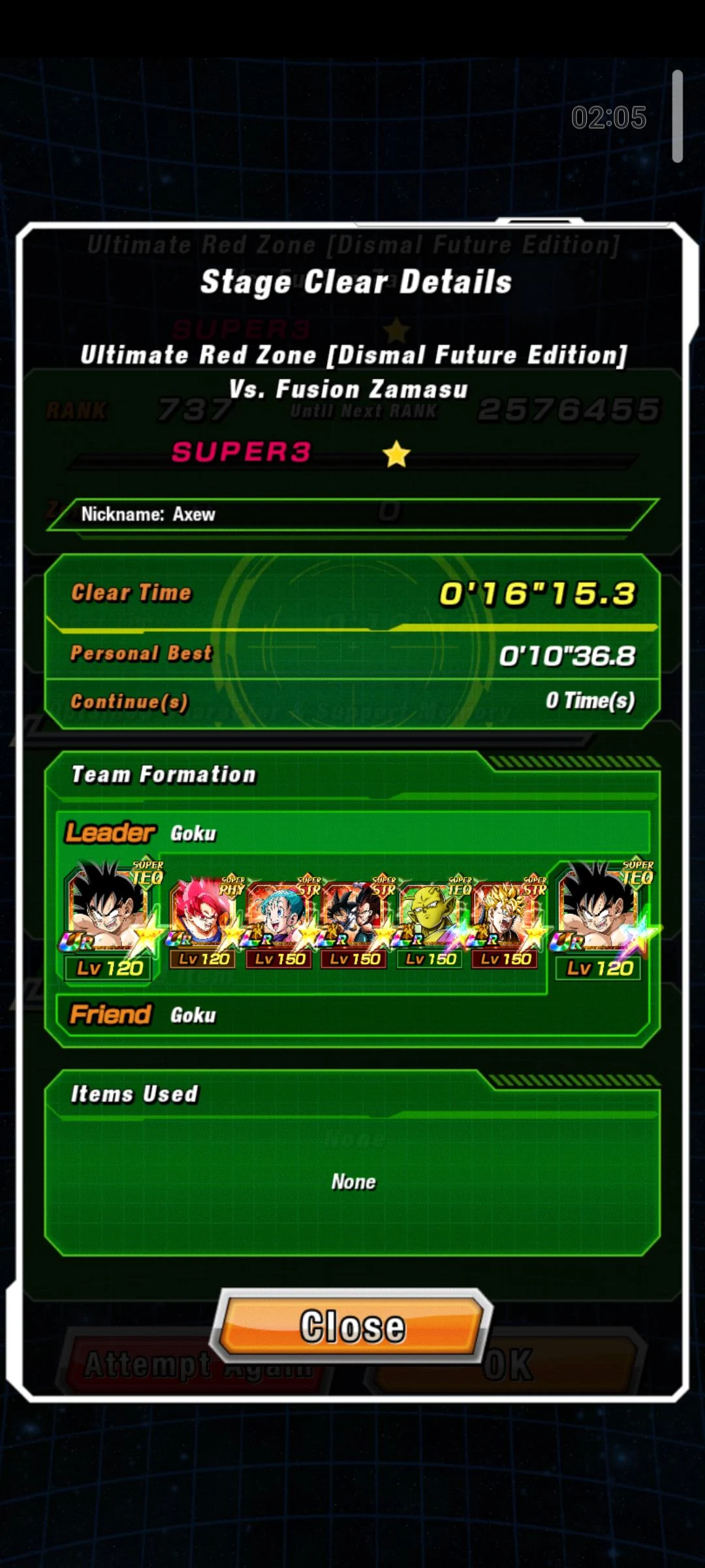 Finally No-itemed Fusion Zamasu Red Zone | Scrolller