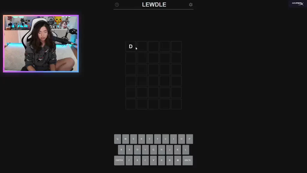 Poki plays Lewdle lol | Scrolller