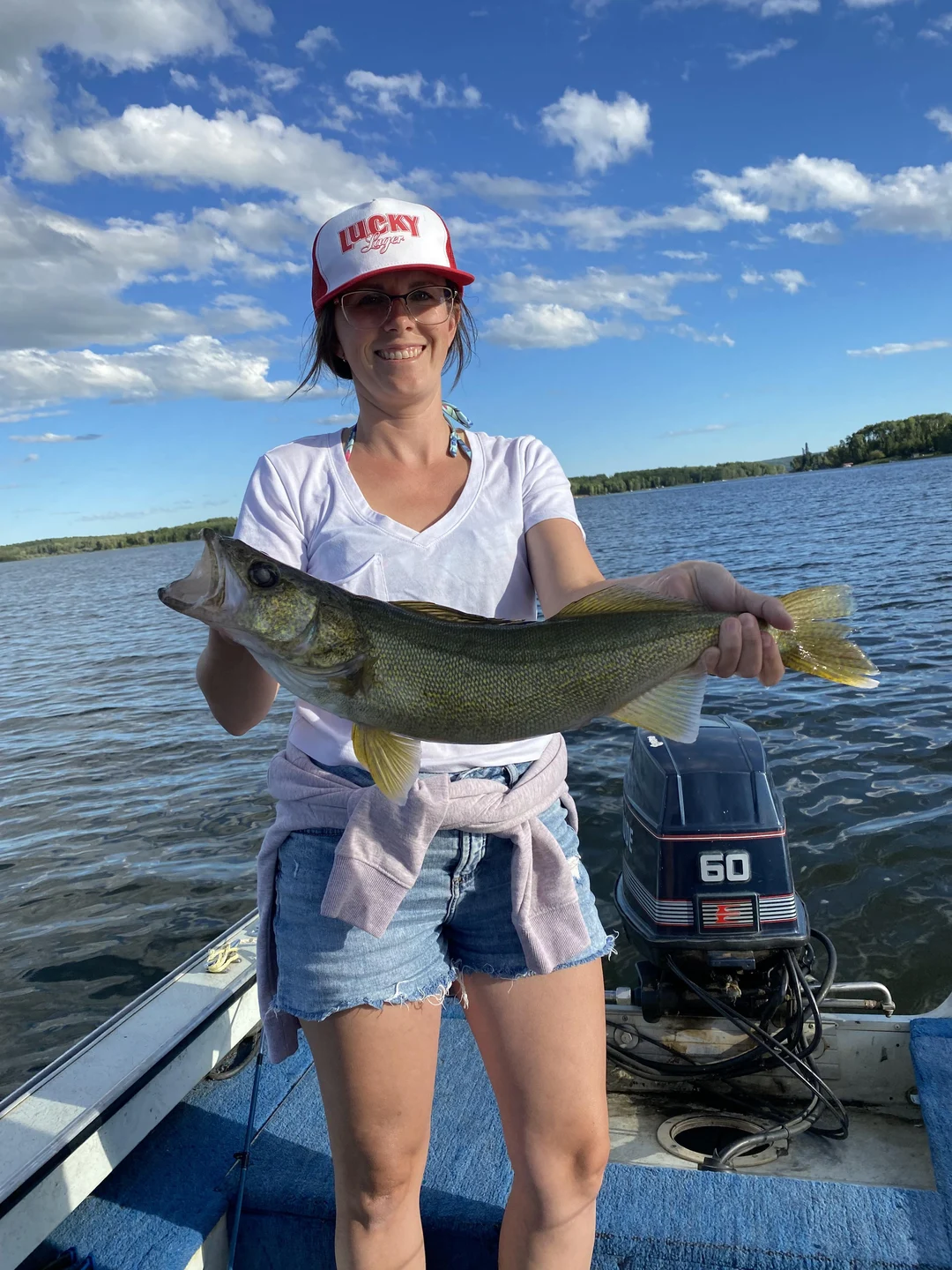 Quality walleye in northern Alberta. On jigheads tipped with minnows | Scrolller