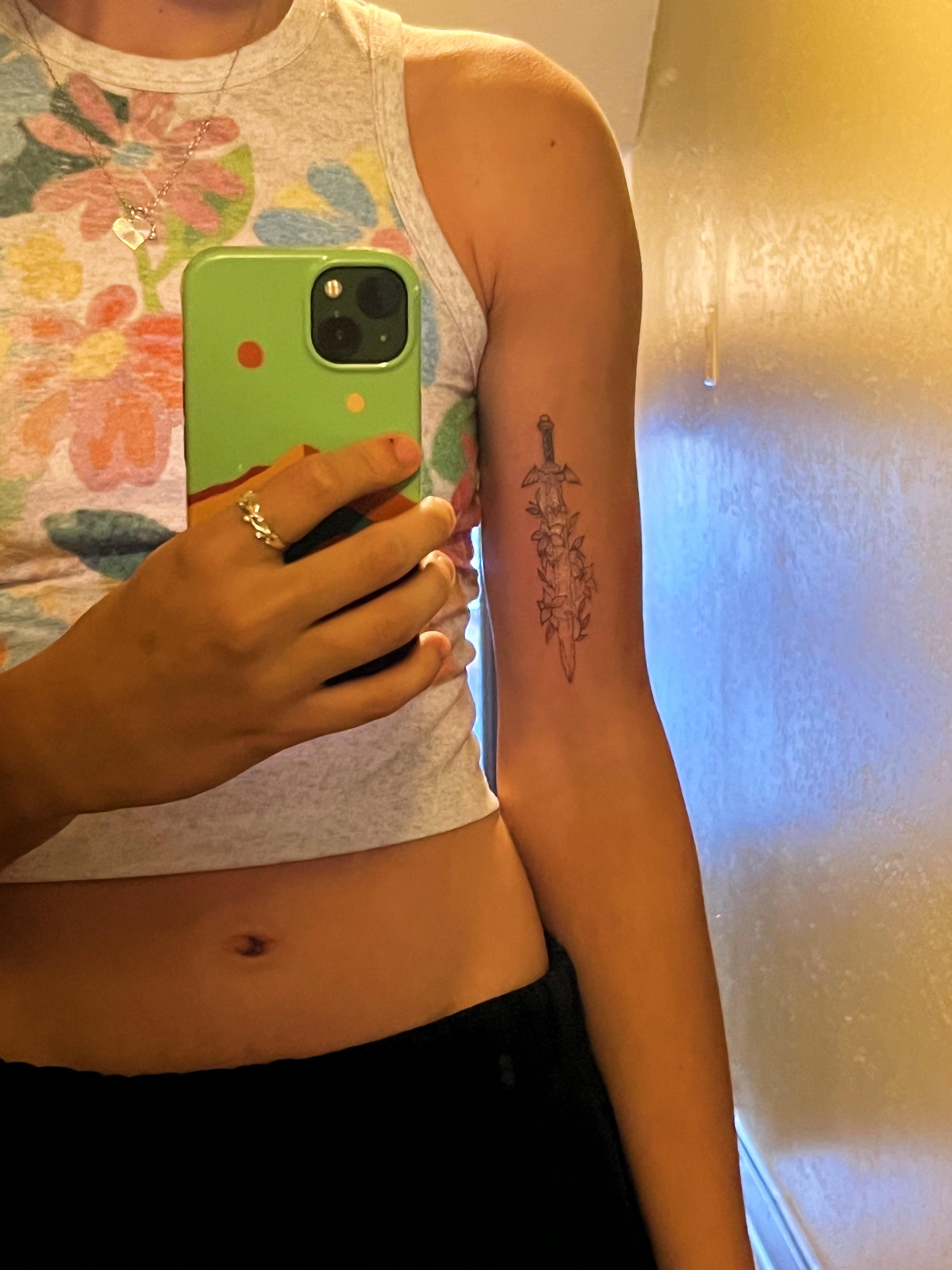 Discover more like Zelda: [BotW] first tat😇 lil baby master sword and Related Content | Scrolller