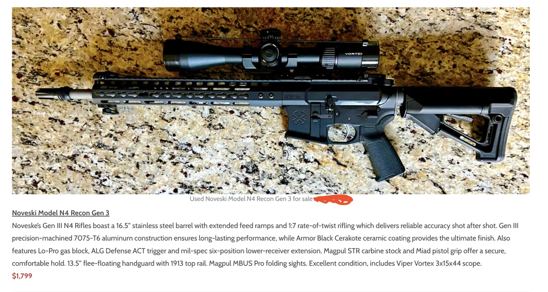 Noveske Model N4 Recon Gen 3 - insane deal? | Scrolller