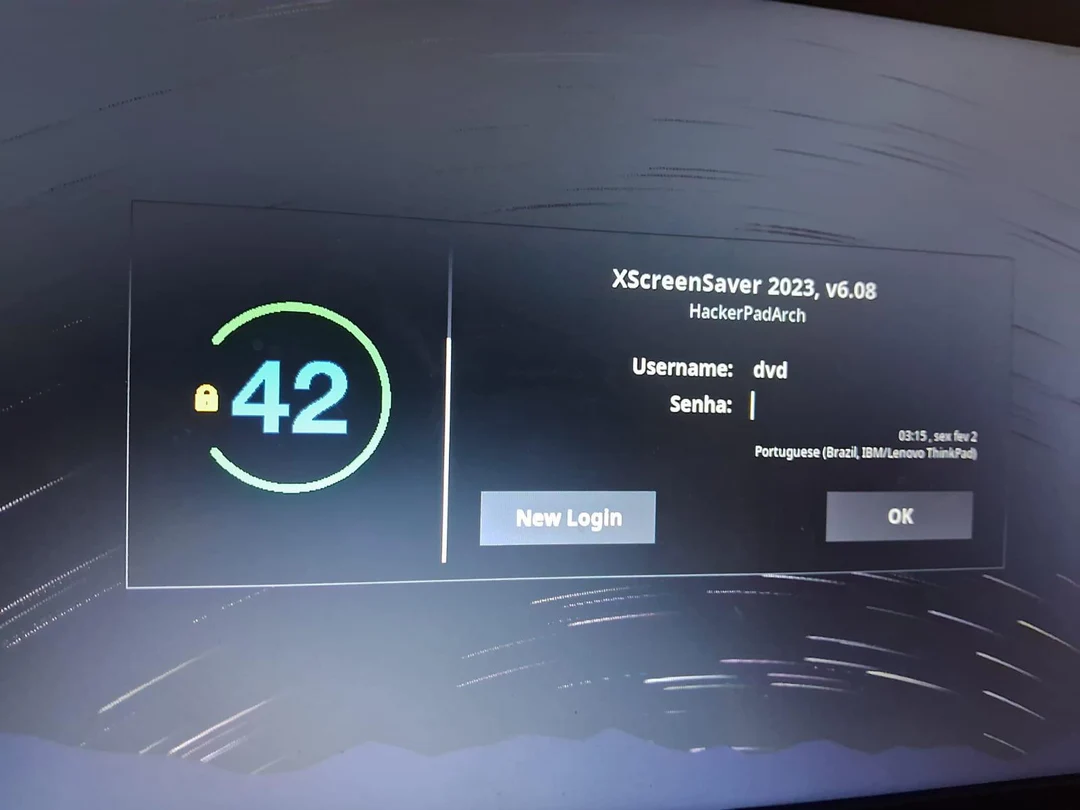 [xscreensaver] i mod xscreensaver custom lockscreen. | Scrolller