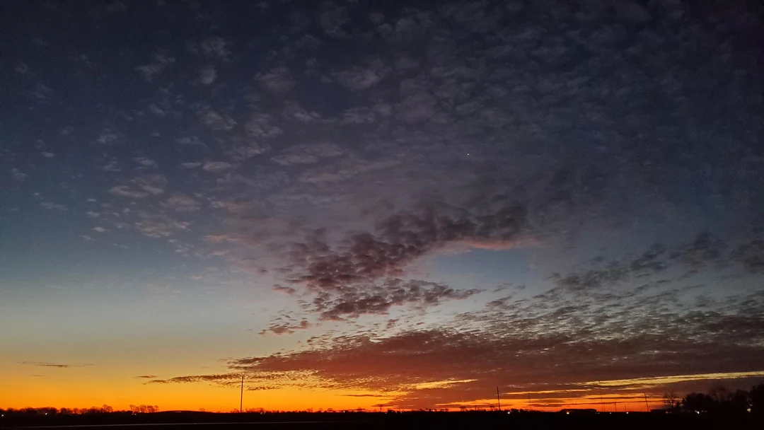 Sunrise on a country road in Illinois | Scrolller