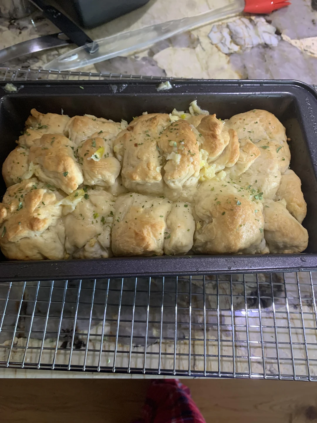 Made my first bread today- a garlic pull-apart loaf. Thinking of making some penne to go with it ...