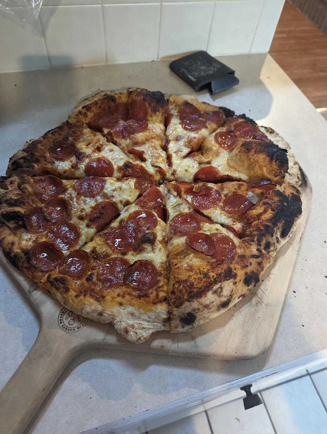 Frozen pizza dough for an hour @80F and then into the ooni. | Scrolller