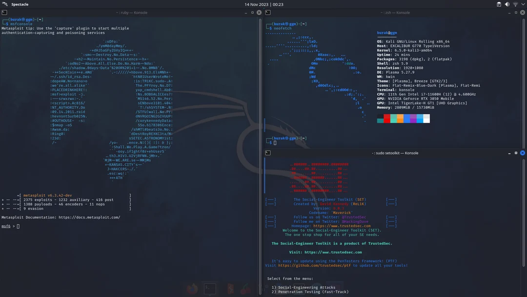 [KDE Plasma] My simple Kali Rice | Scrolller