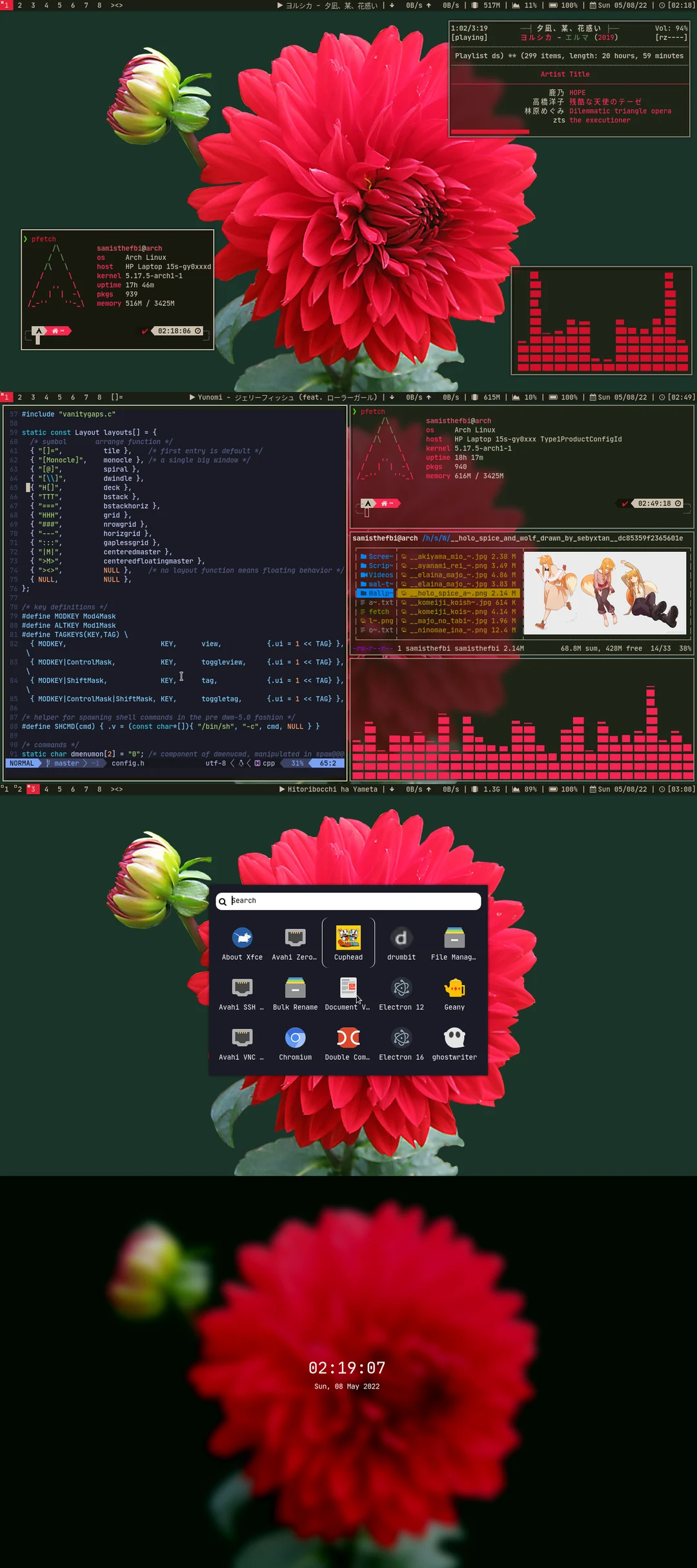 [DWM] A minimalist setup which my potato laptop could handle | Scrolller