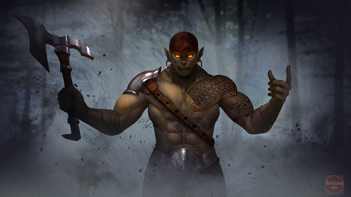 [OC] Orc Barbarian | Scrolller