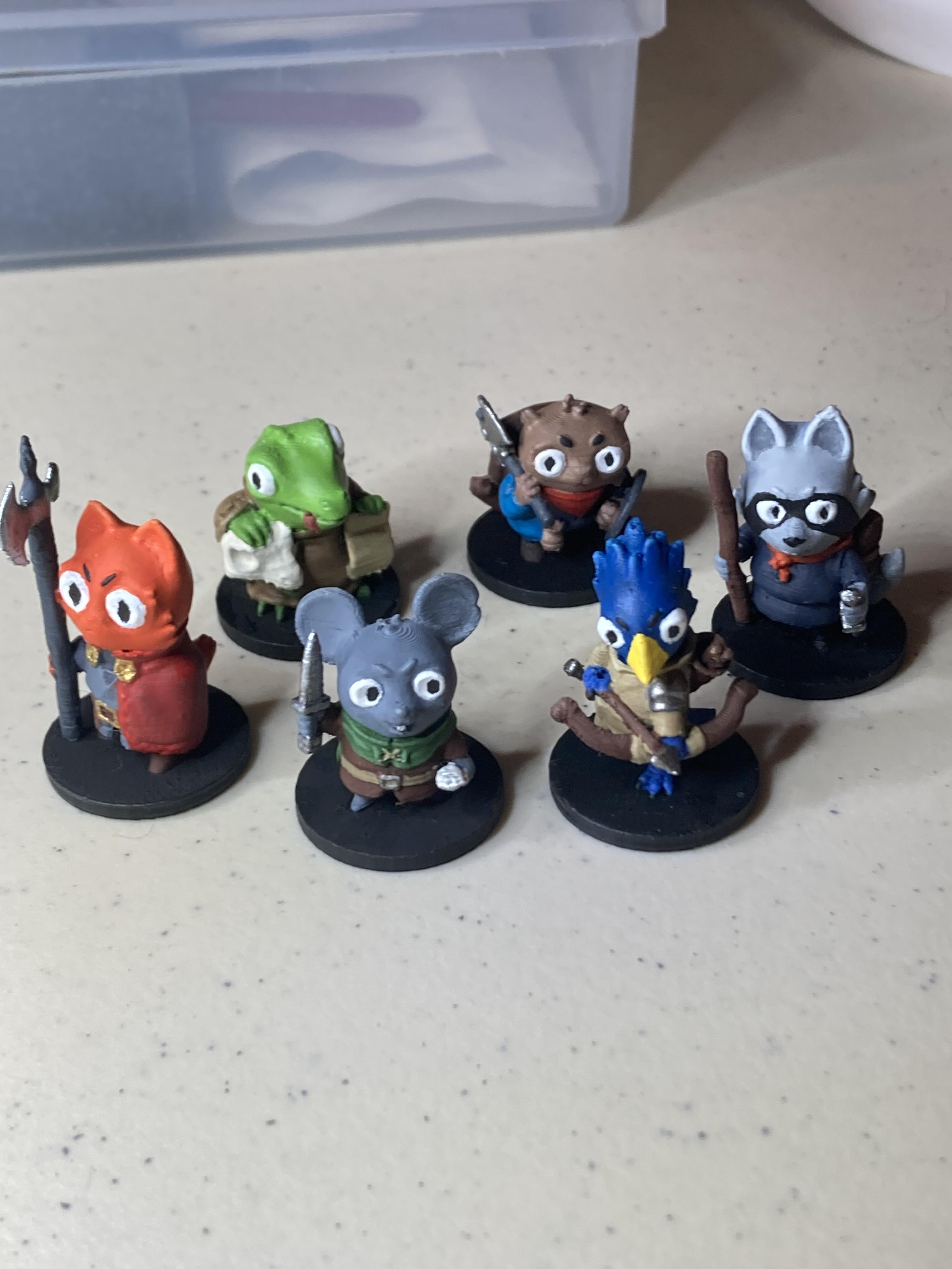Root Miniatures 3d printed and painted | Scrolller