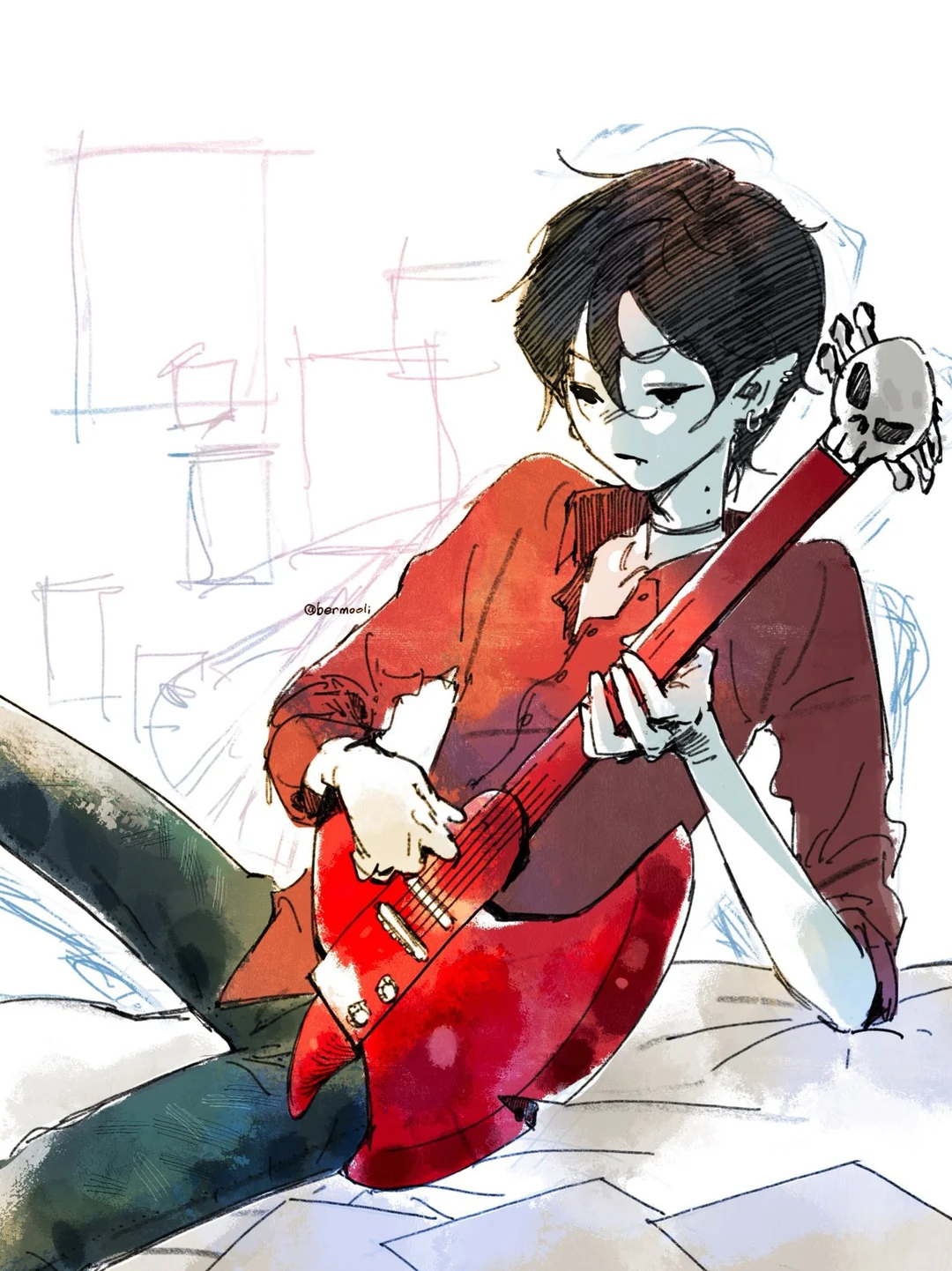 Playing the guitar by @bermooli | Scrolller