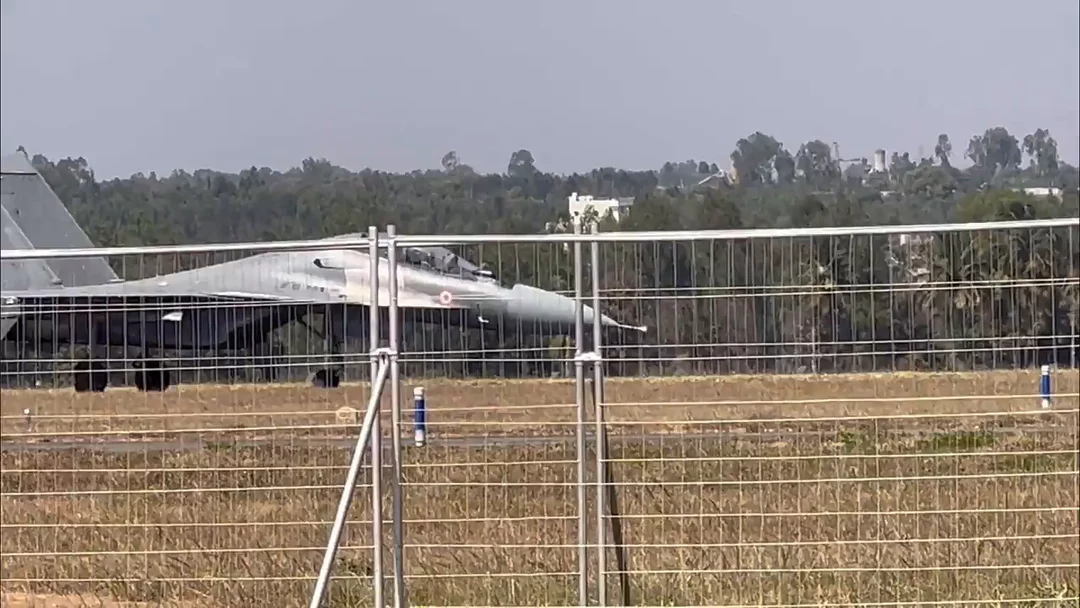 Went to Aeroindia 2023 and captured this masterpiece (added free bird for dramatic effect ...