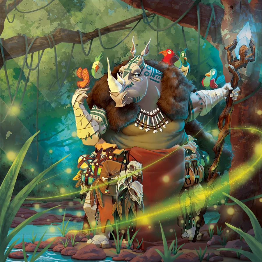 Rhino Druid by Jobydraws | Scrolller