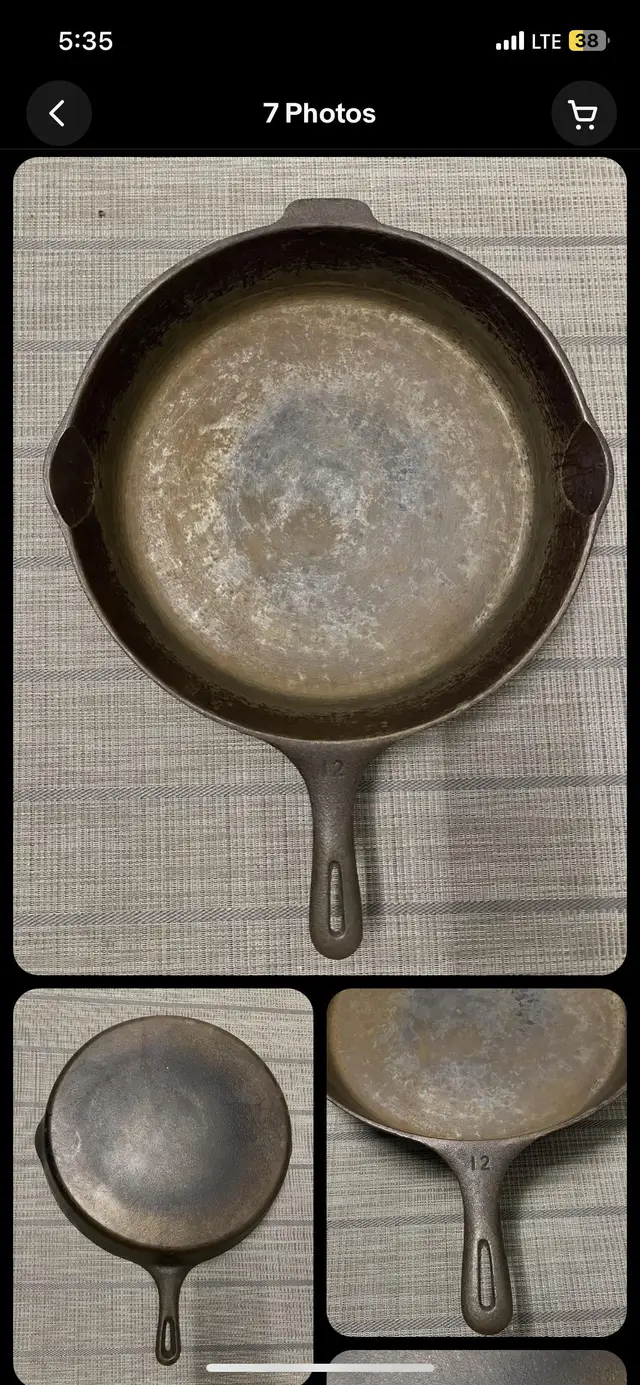 What company made this skillet and about how old ? | Scrolller