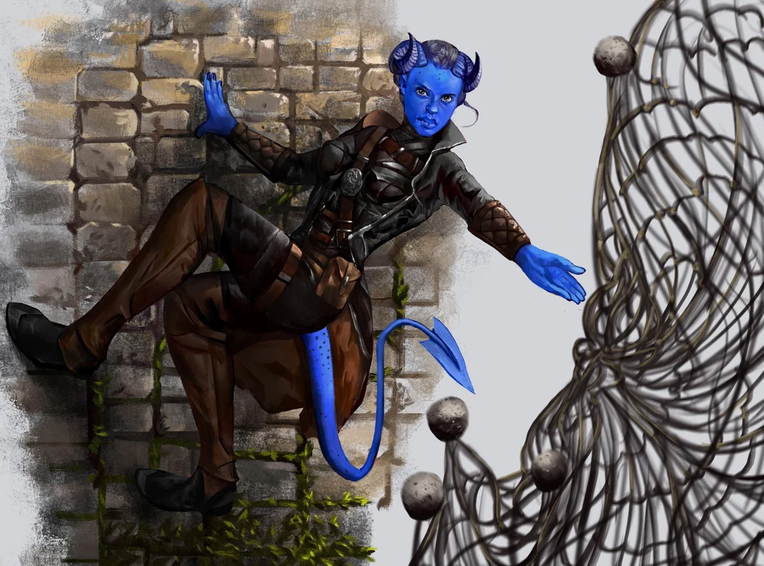 [OC][Art] Tiefling Webslinger | Scrolller