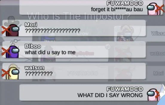 A new misunderstanding has appeared [FUWAMOCO - HOLOEN AMONG US COLLAB] | Scrolller