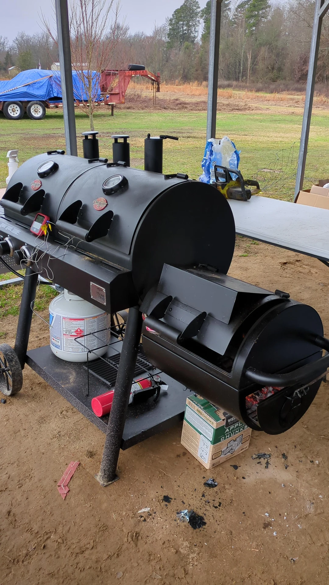 First Smoke, Pork Butt, Char-Griller Texas Trio question | Scrolller