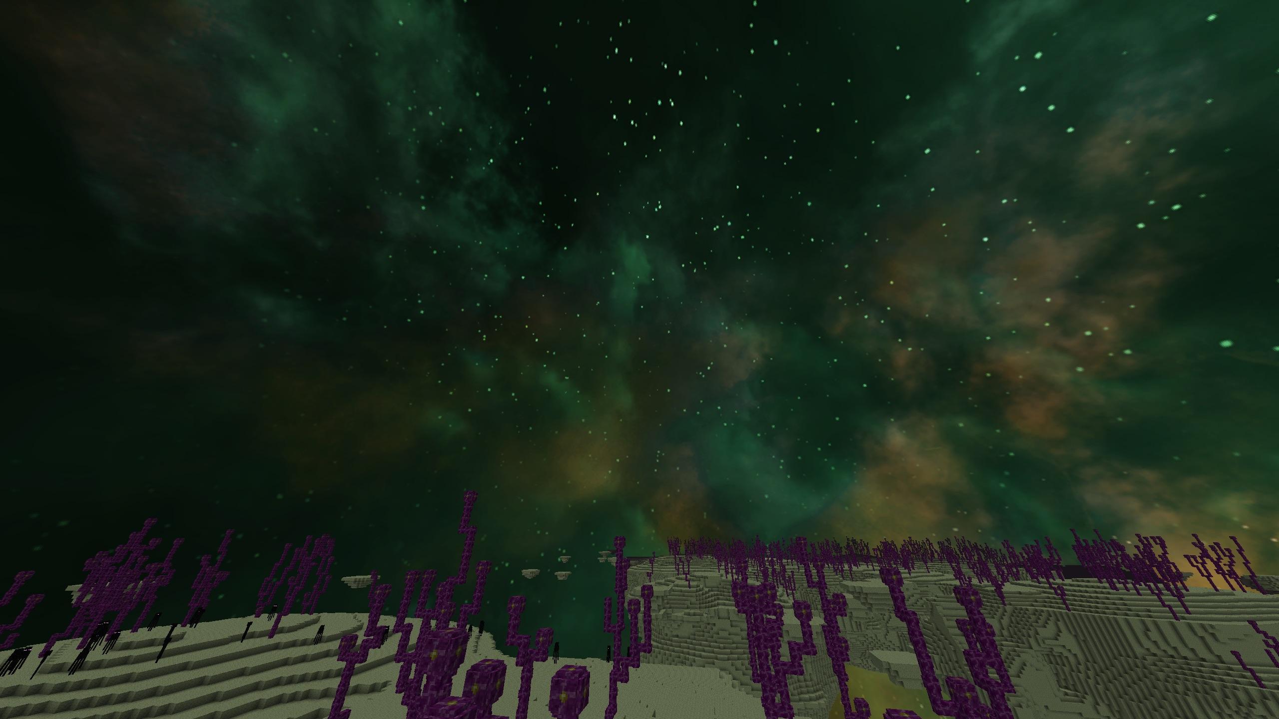 New sky for the Small End Islands biome I made! | Scrolller