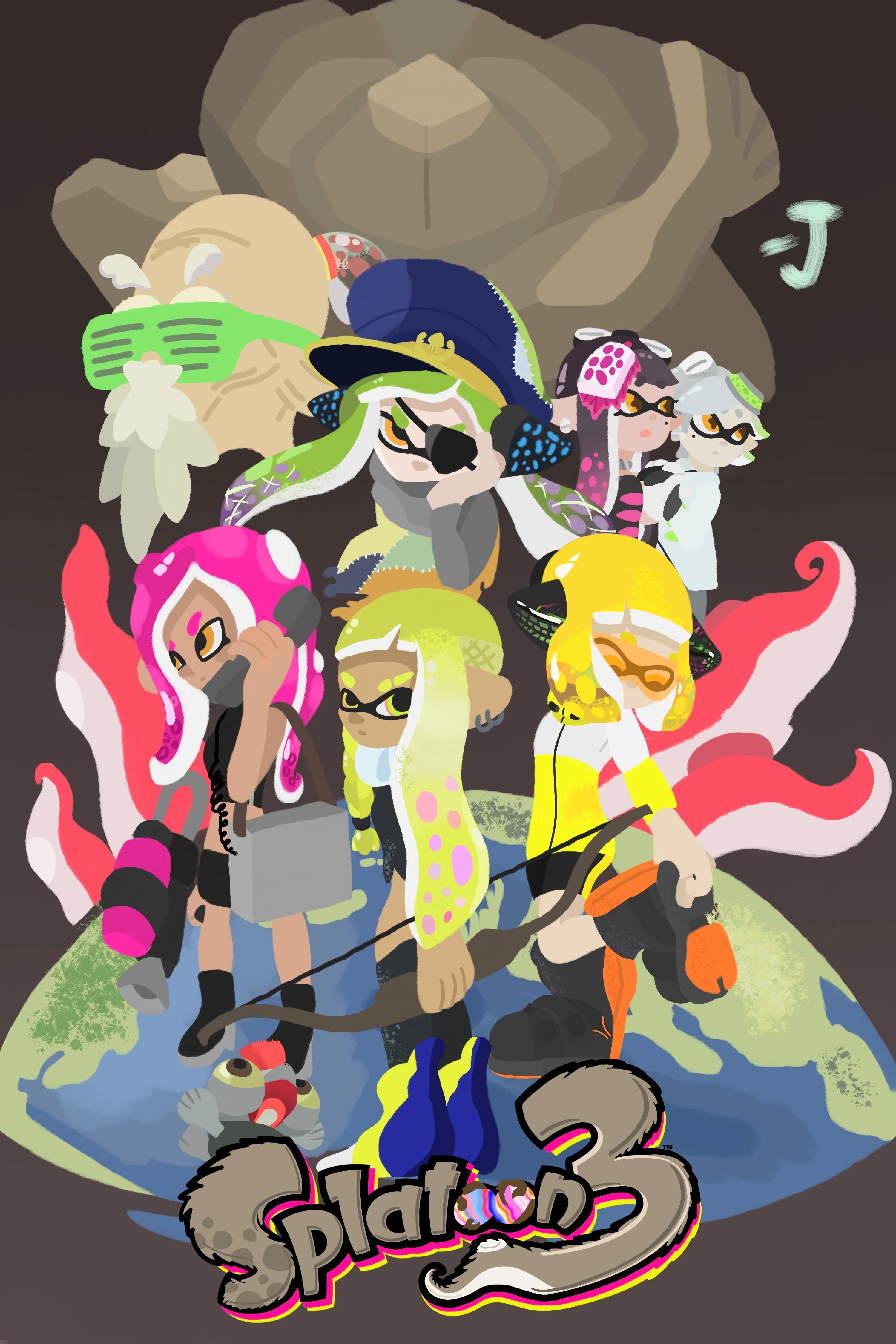 I finished the Splatoon 3 story concept art (Attempt + minor creative liberties) | Scrolller