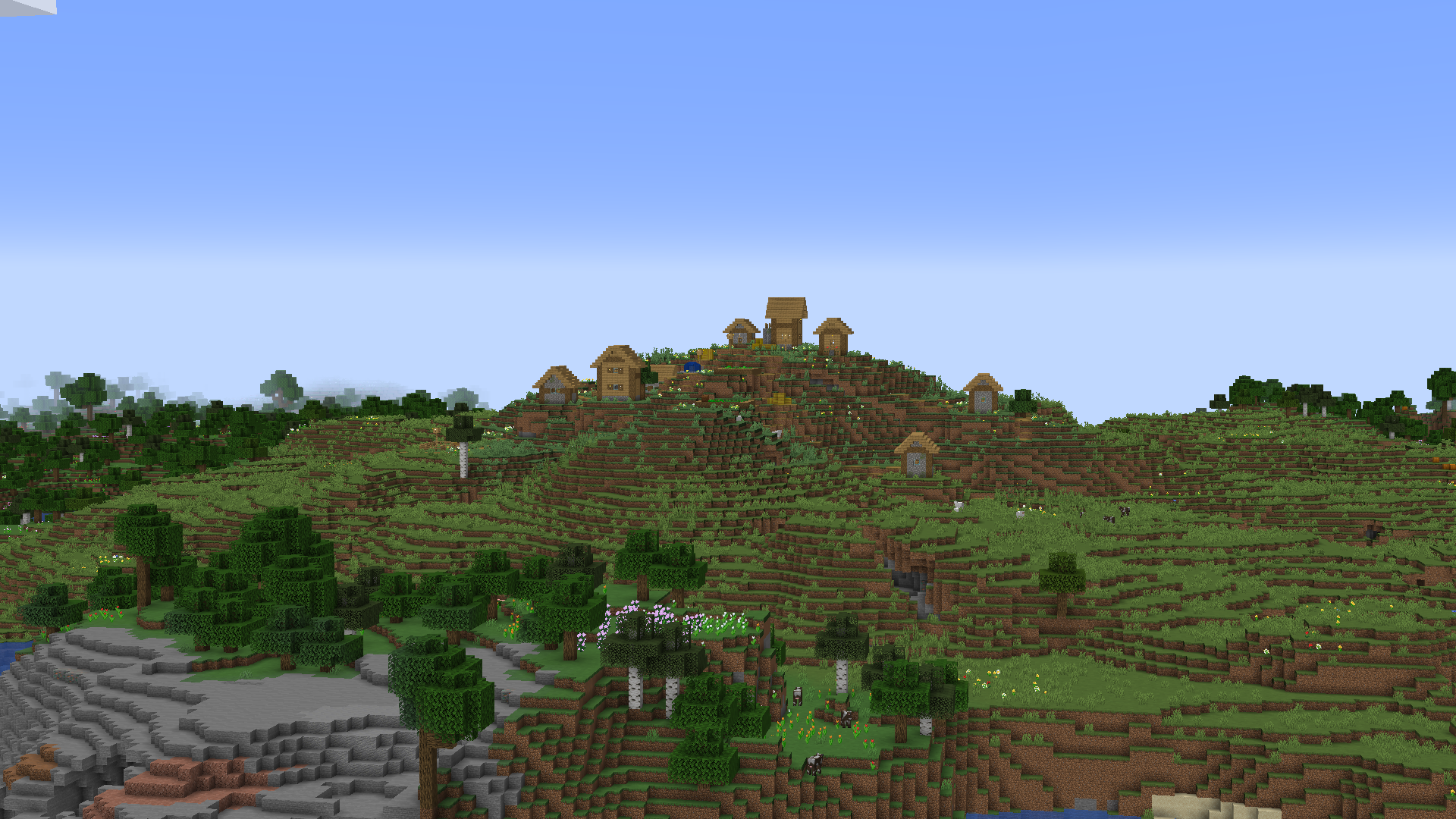 Mega village with insane world gen. | Scrolller