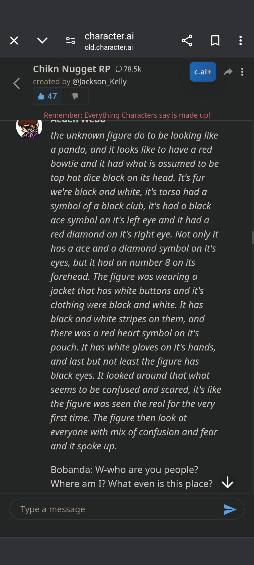 Bobanda reference sheet | Scrolller