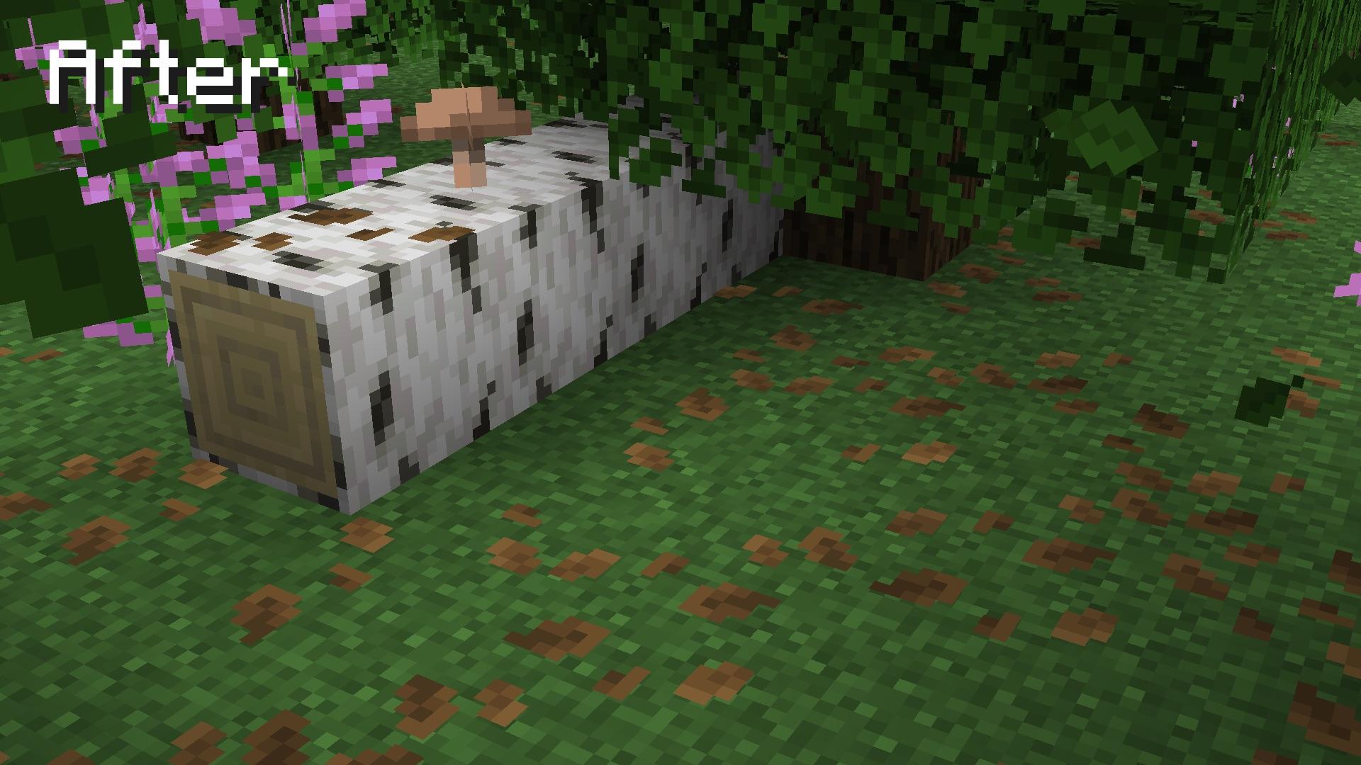 I made a texture pack that tweaks the Leaf Litter. | Scrolller