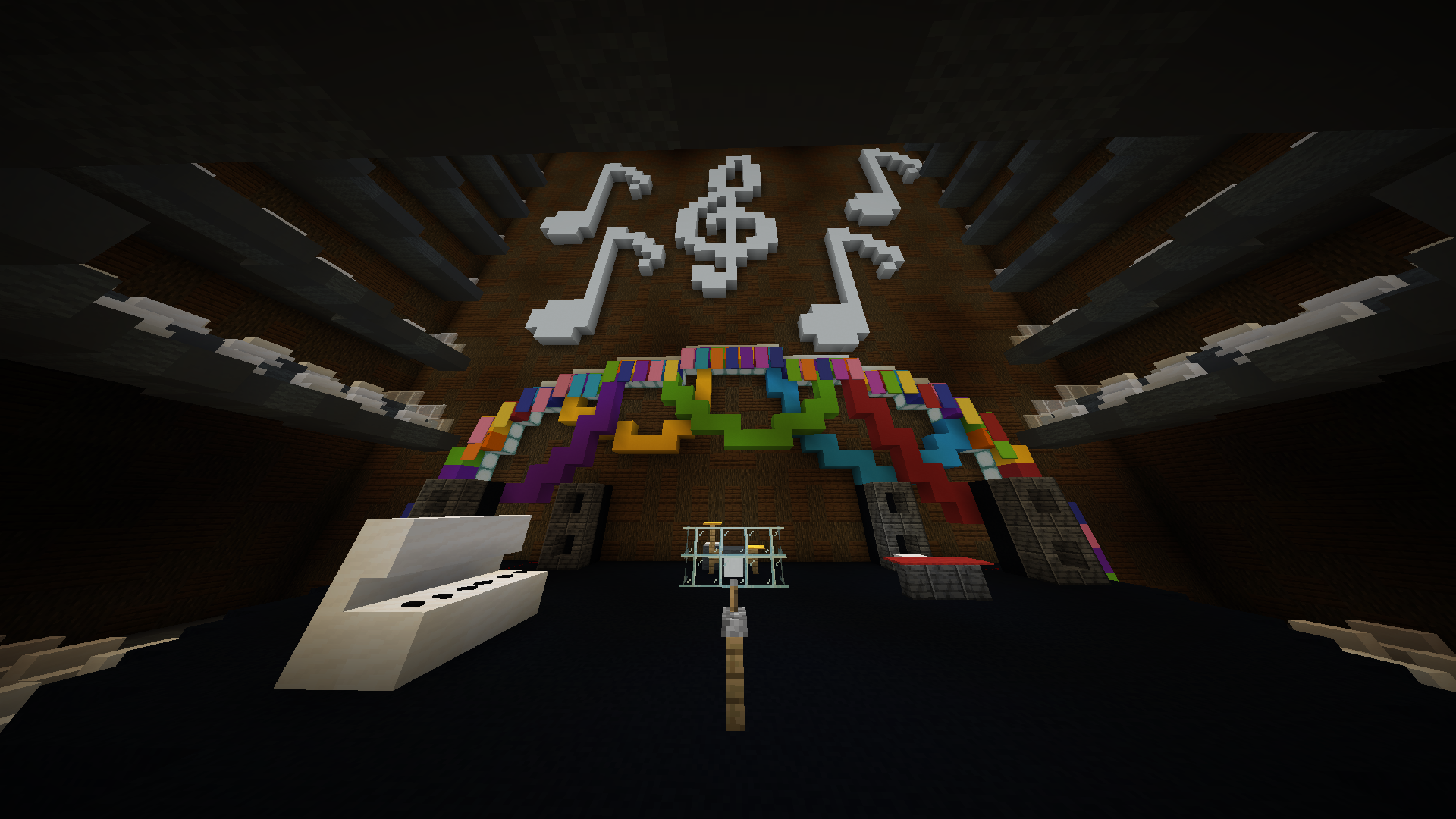 Discover more like Minecraft: I made a giant Jukebox which is a tall concert hall on the inside ...