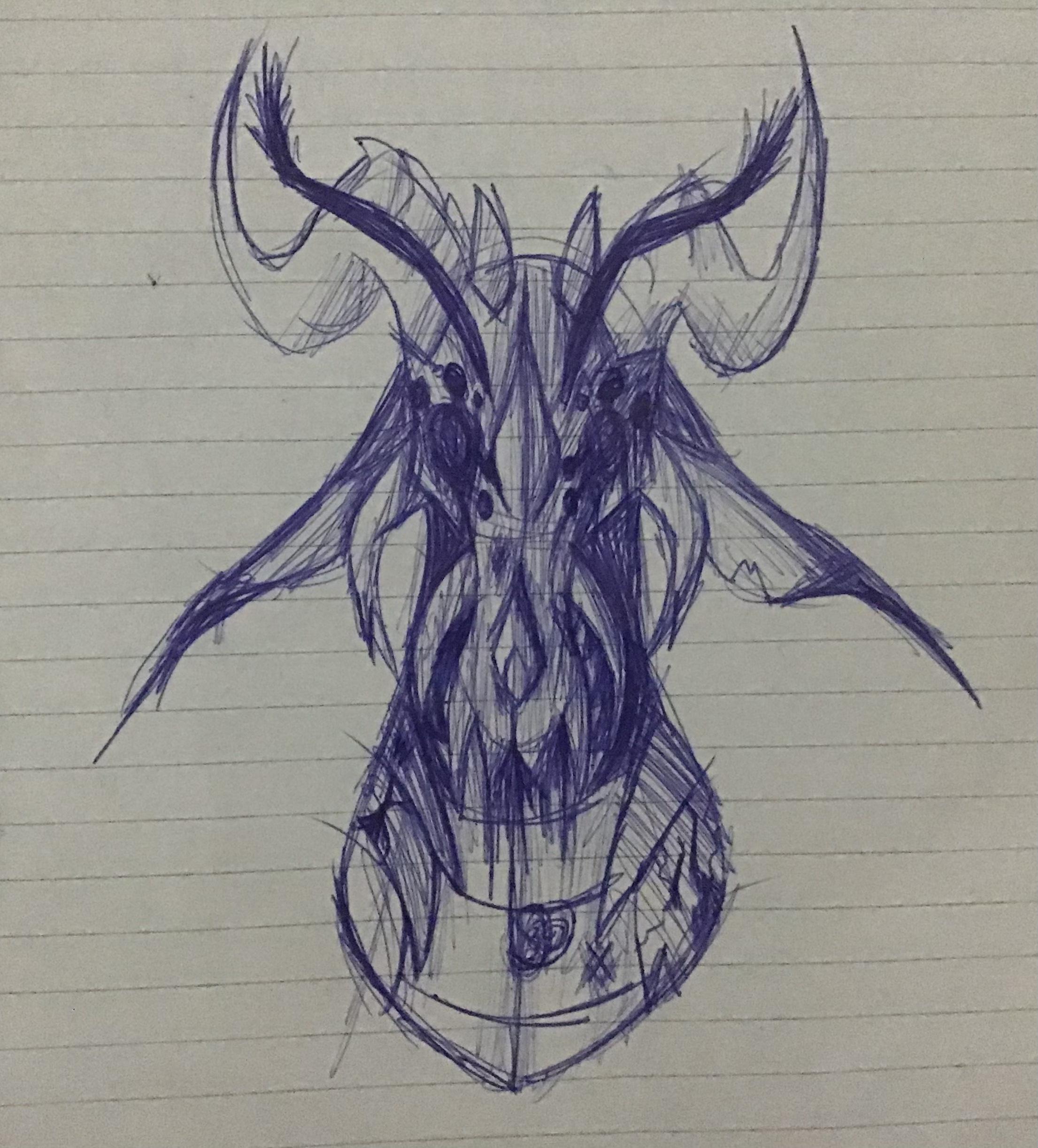 Attempted to draw with a ballpoint pen and some random sheet of paper- | Scrolller