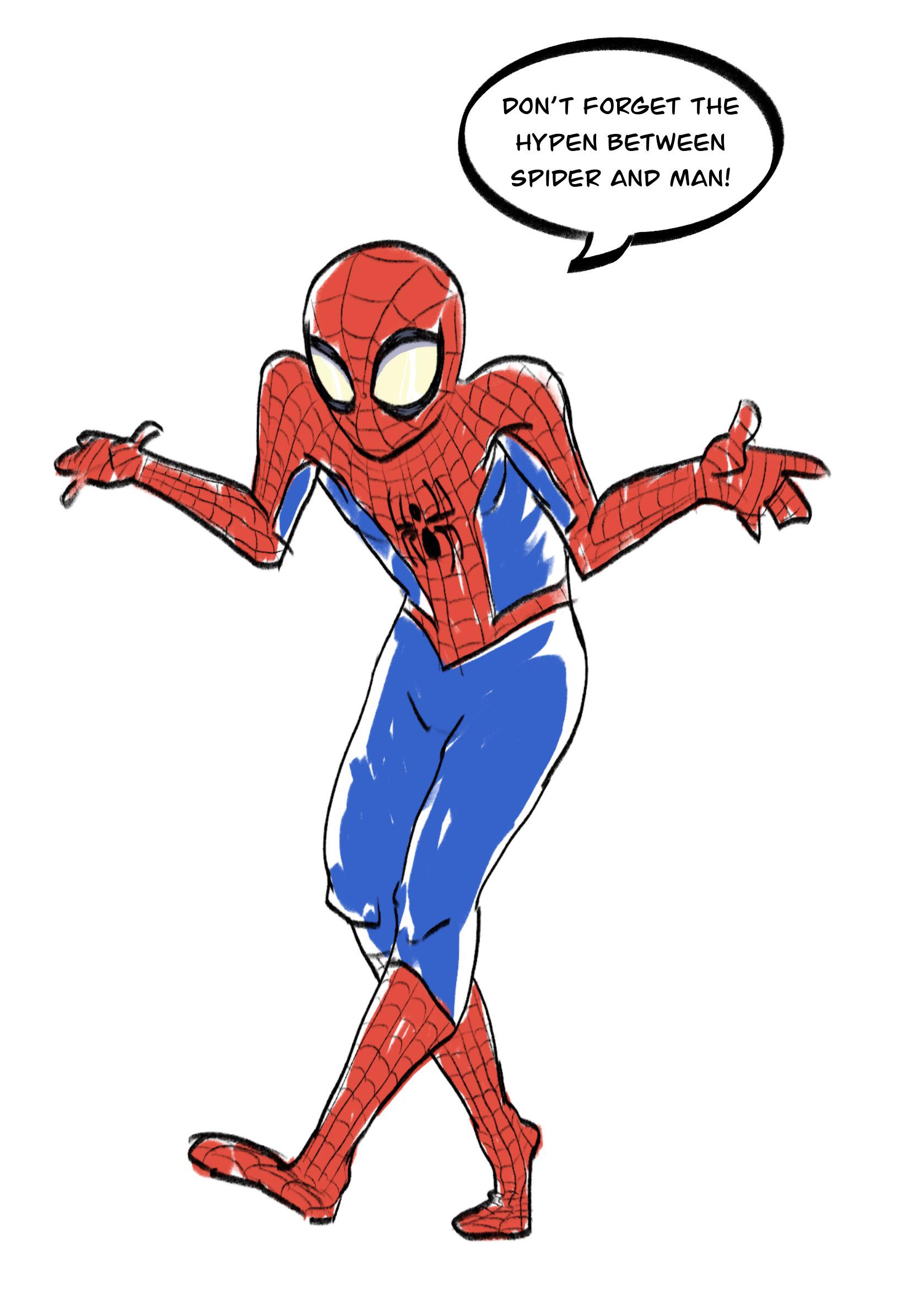 tried to draw spider-man from memory | Scrolller