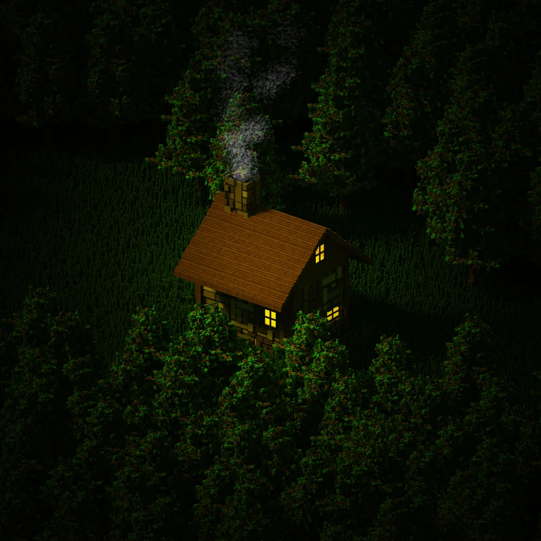 Cabin, peptobepto(me), Voxel, 2023 | Scrolller