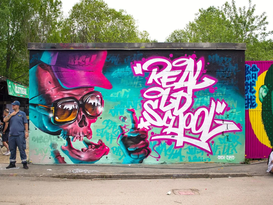 Graffiti wall celebrating old school writers from Gothenburg, by Disk 💀 | Scrolller