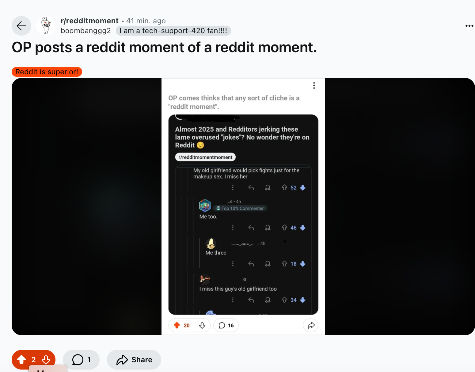 Truly one of the most reddit moments of all time | Scrolller