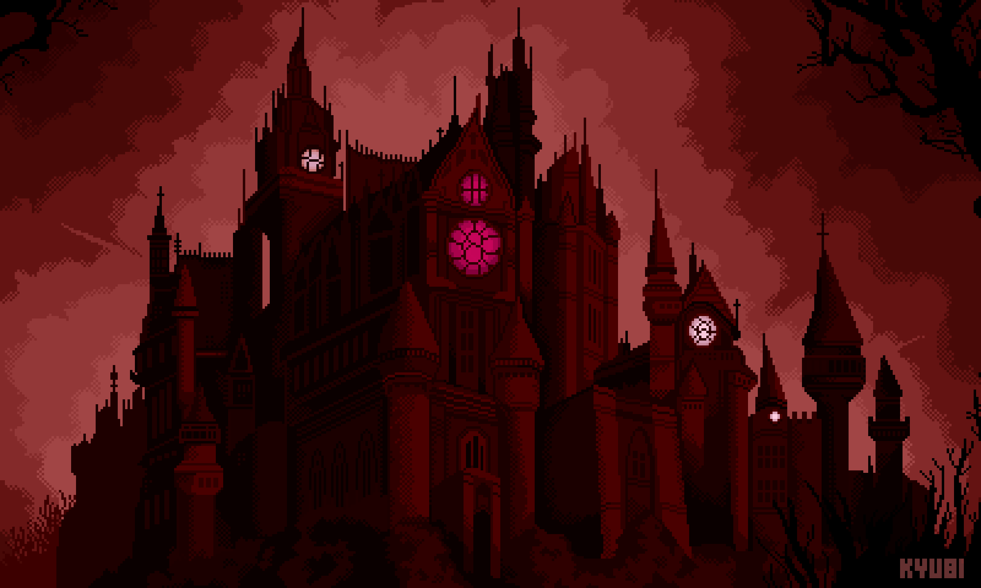 Castle Dracula, kyubi-pixels, Pixel Art, 2025 | Scrolller