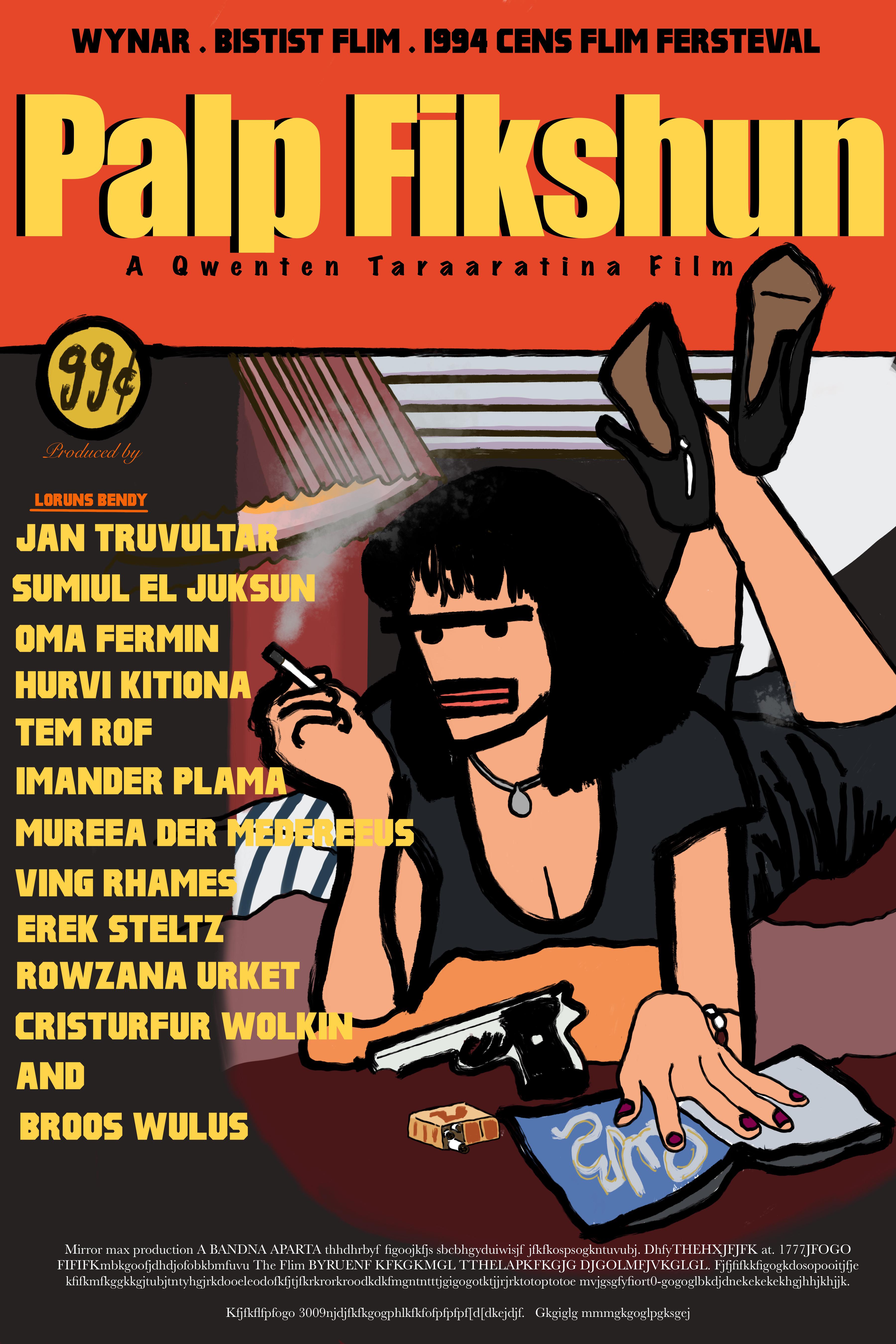 Pulp fiction poster tribute , by me, 2022 | Scrolller