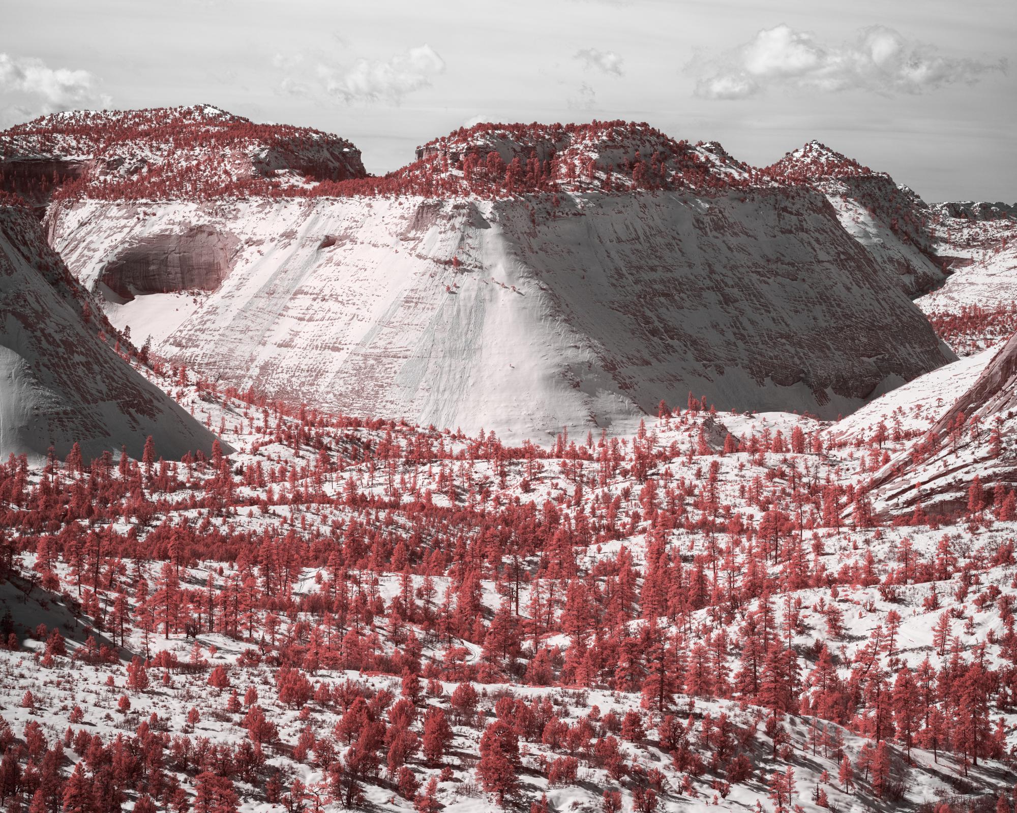 East Rim, Zion National Park, False Color Infrared. [2000x1600] [OC ...