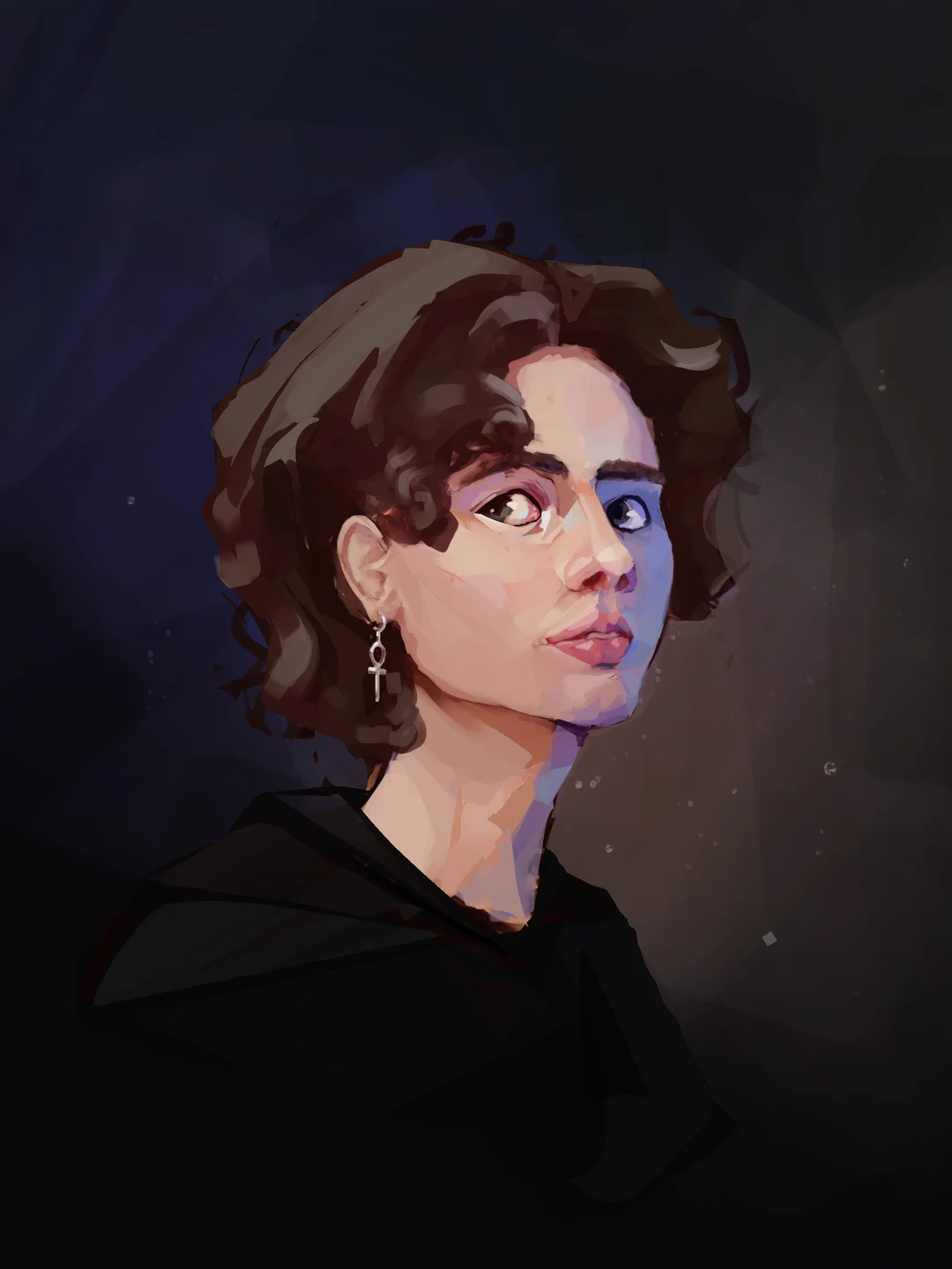 self portrait, Ari Retmaniak, digital, 2023 | Scrolller