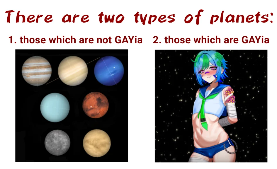 Remember kids, there are two types of planets | Scrolller