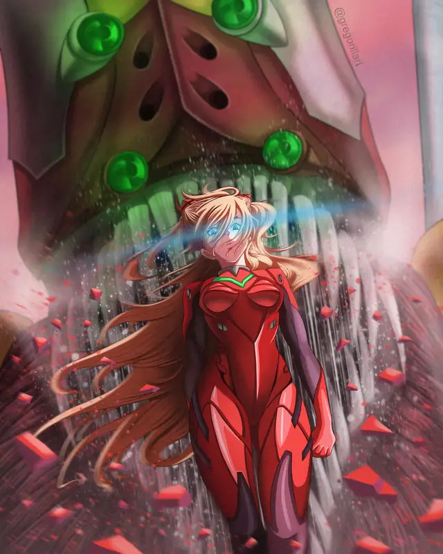 Asuka and Beast Mode Eva Unit-02, by me | Scrolller