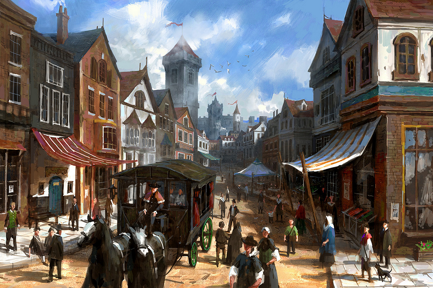 « Medieval Village » by artist Lee B | Scrolller