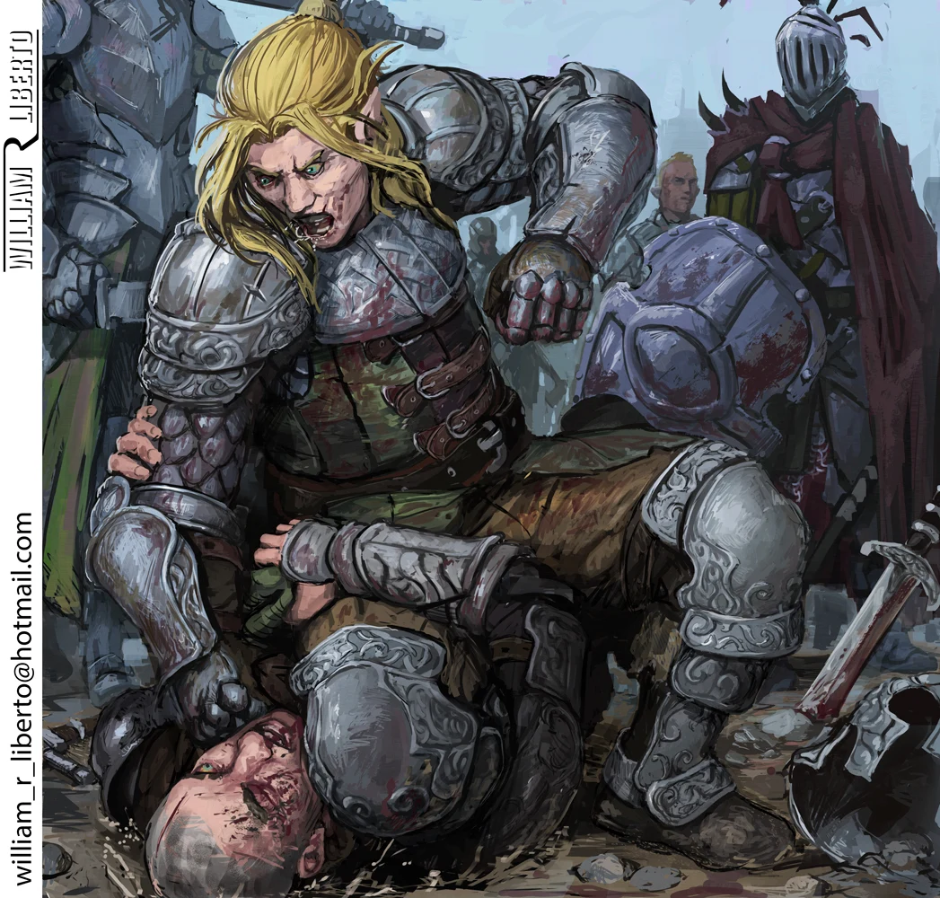 Rage. art made by William R Liberto | Scrolller