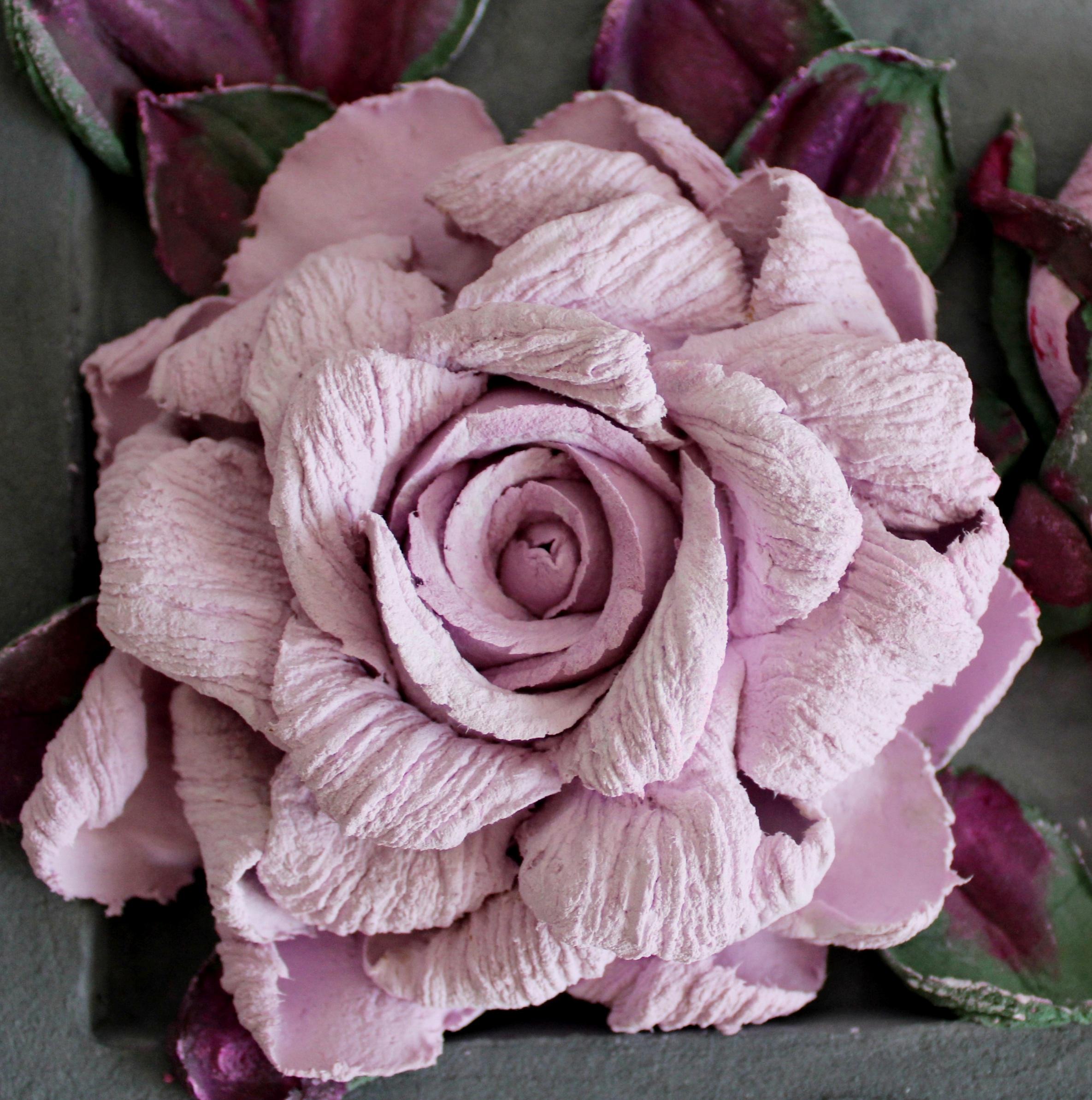 Roses, me, decorative plaster, 2022 | Scrolller