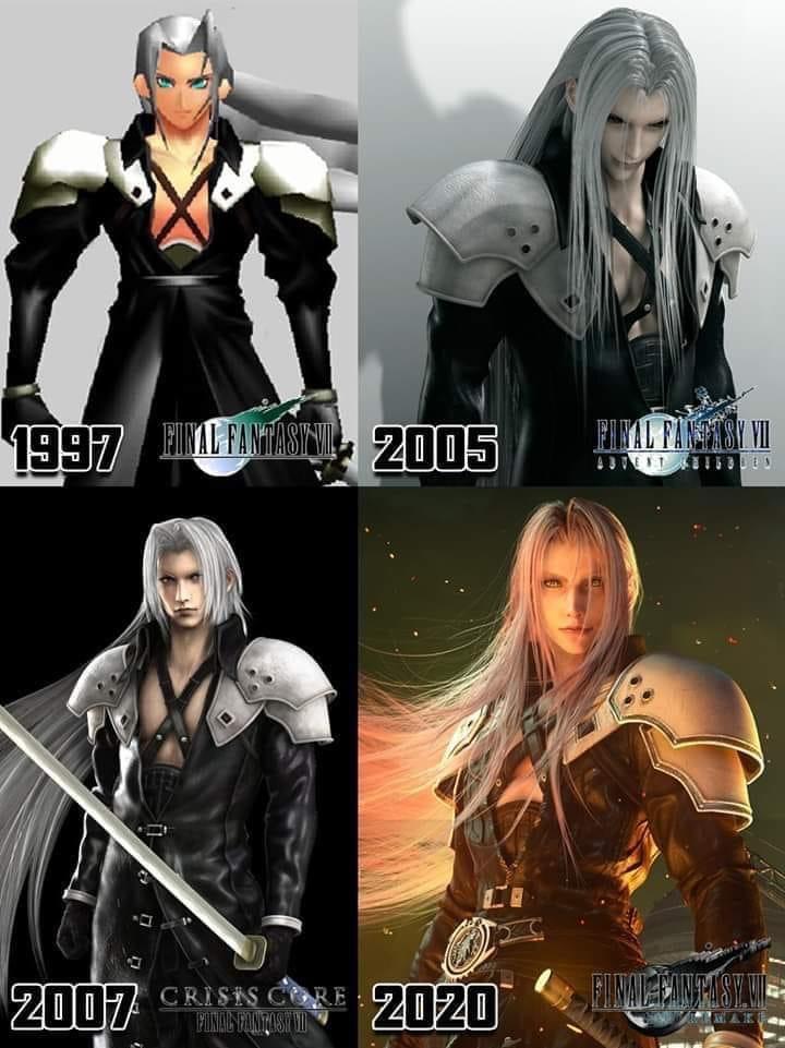 Evolution of Sephiroth. | Scrolller