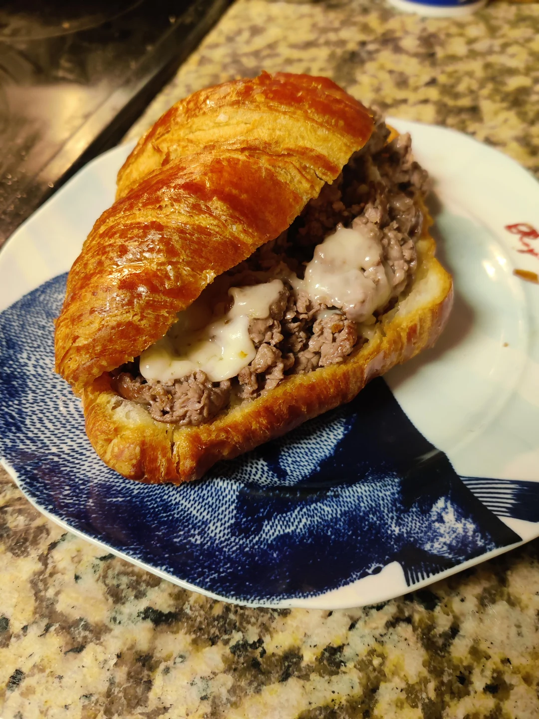 Cheesesteak on a croissant* | Scrolller
