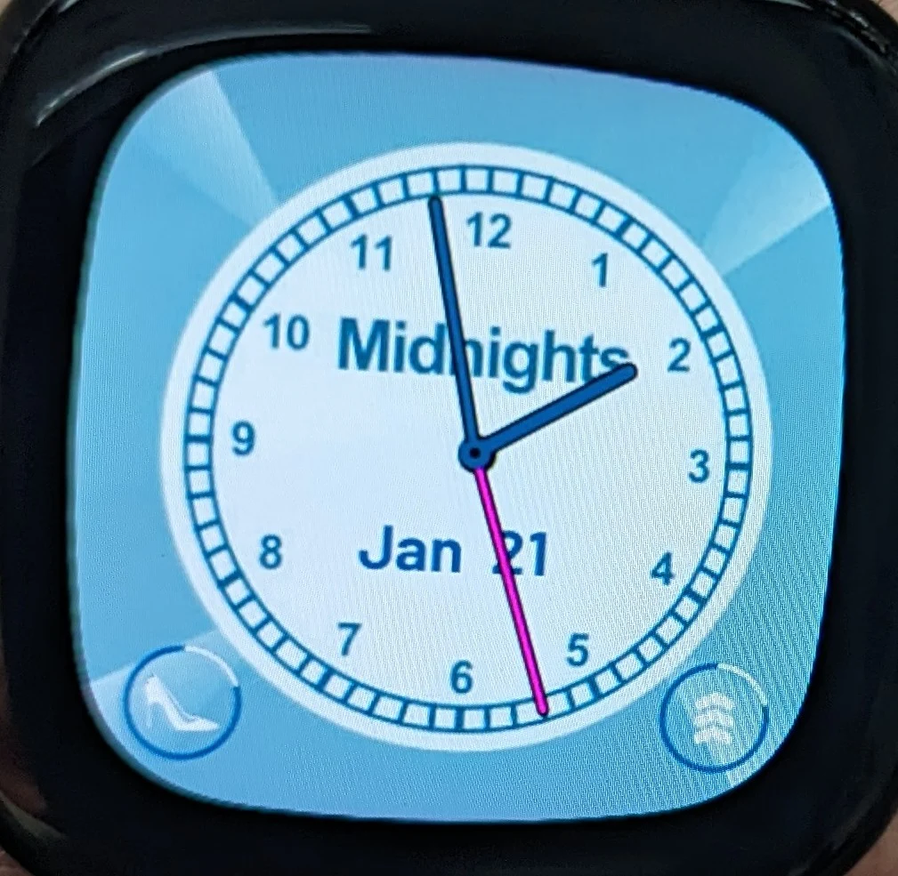 Fitbit face. Look at the steps icon! | Scrolller
