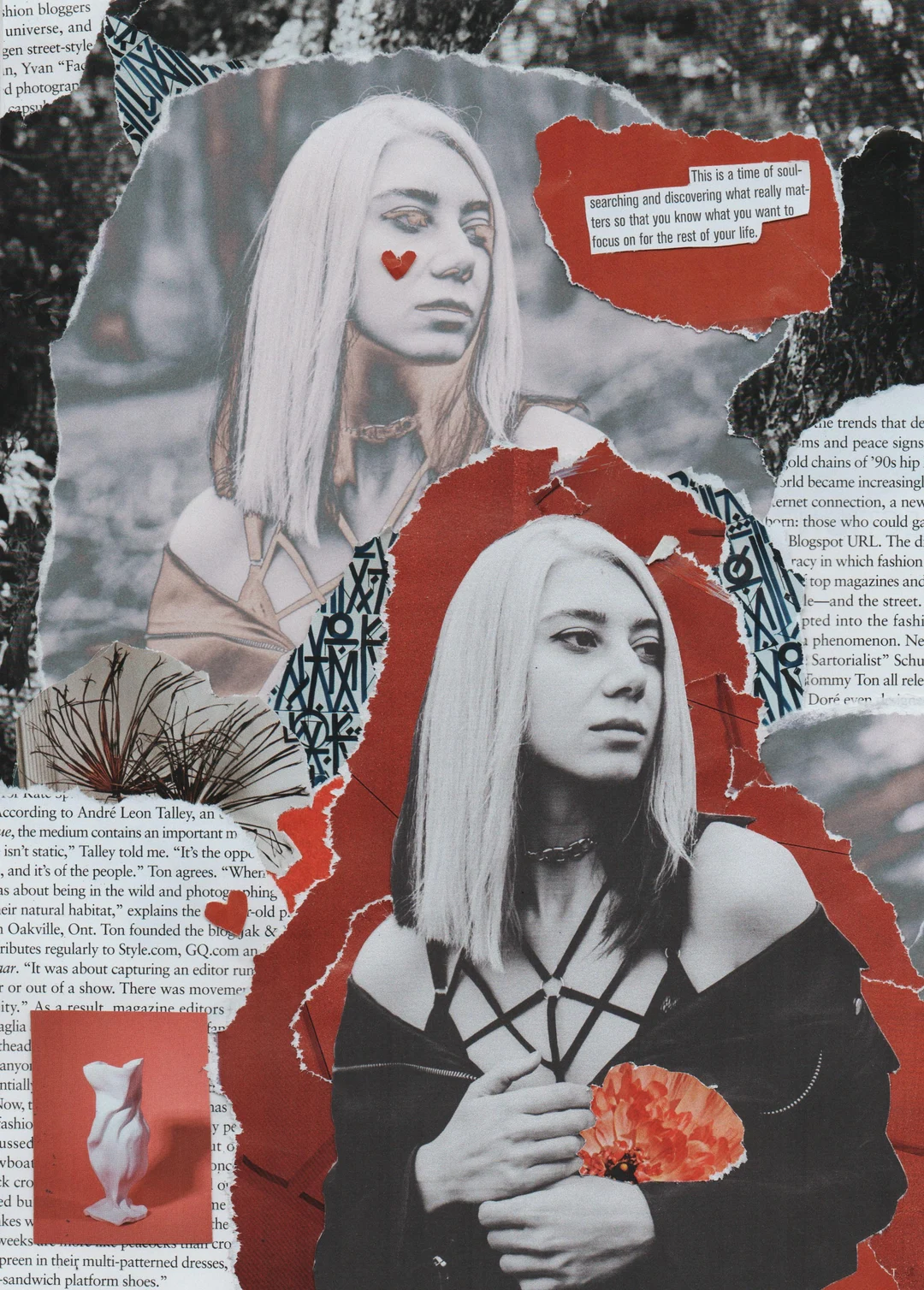 Selfportrait, me, analog collage, 2022 | Scrolller