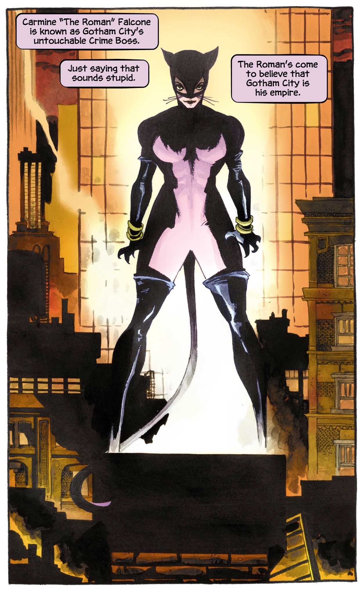 Striking Images of Batman's Foes (1/13)- Catwoman (from "When in Rome," art by Tim Sale) | Scrolller