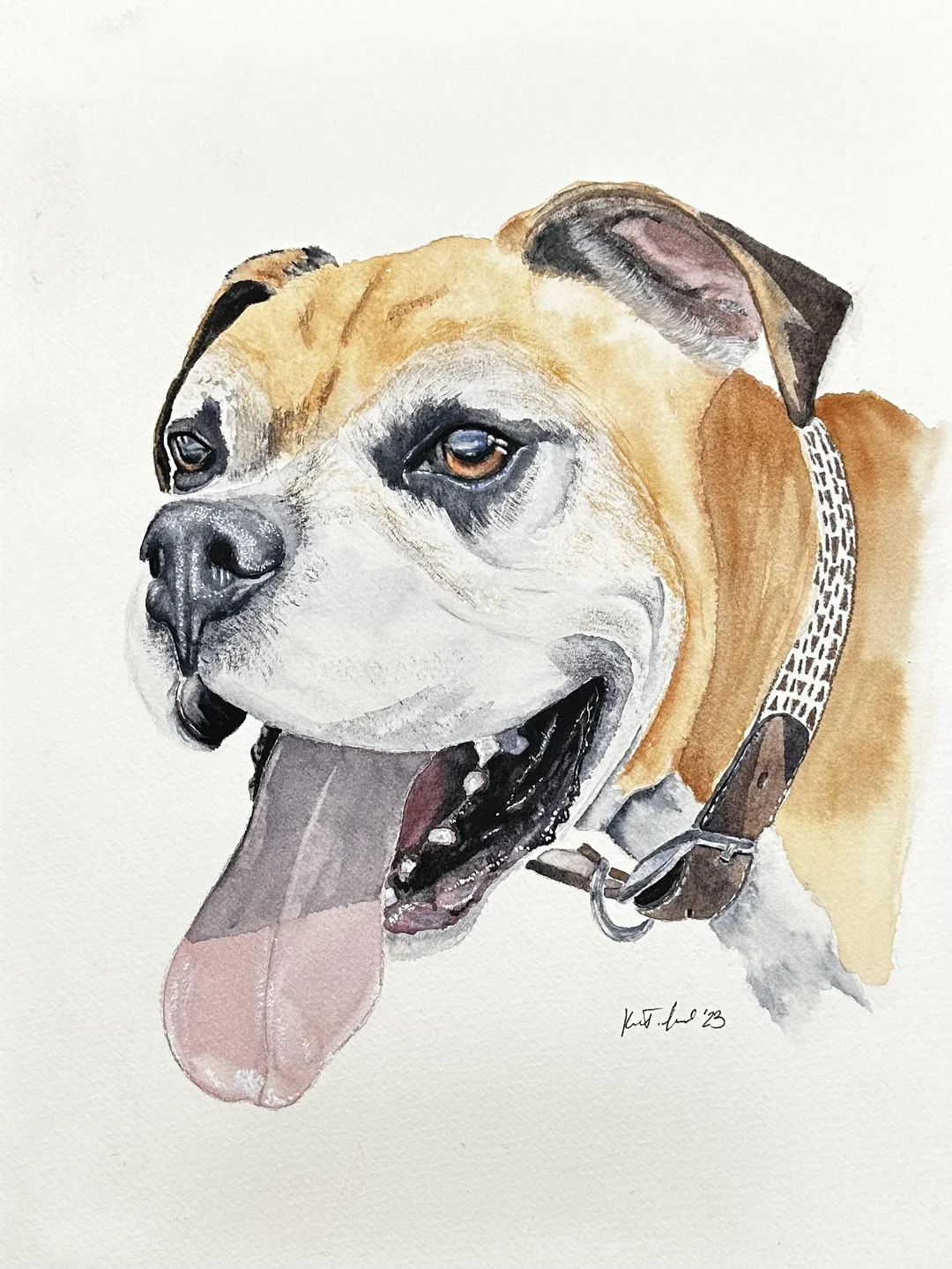 Apollo, me, watercolor, 2023 | Scrolller