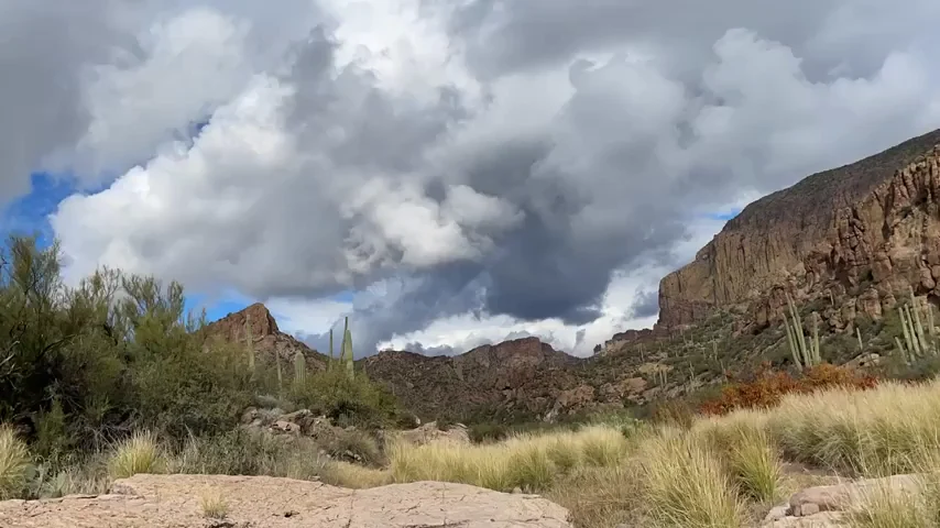 Boulder Canyon Clouds Timelapse - Superstitions 12/5/2022 | Scrolller