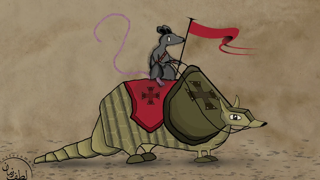 Armadillo rider, me, digital, 2023 | Scrolller